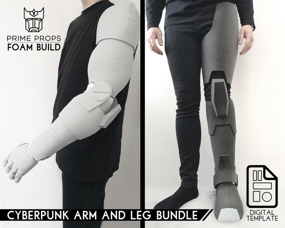 Cyberpunk Arm and Leg Foam Pattern Bundle | Etsy