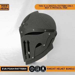 Knight Helmet Foam Pattern Bundle - Etsy