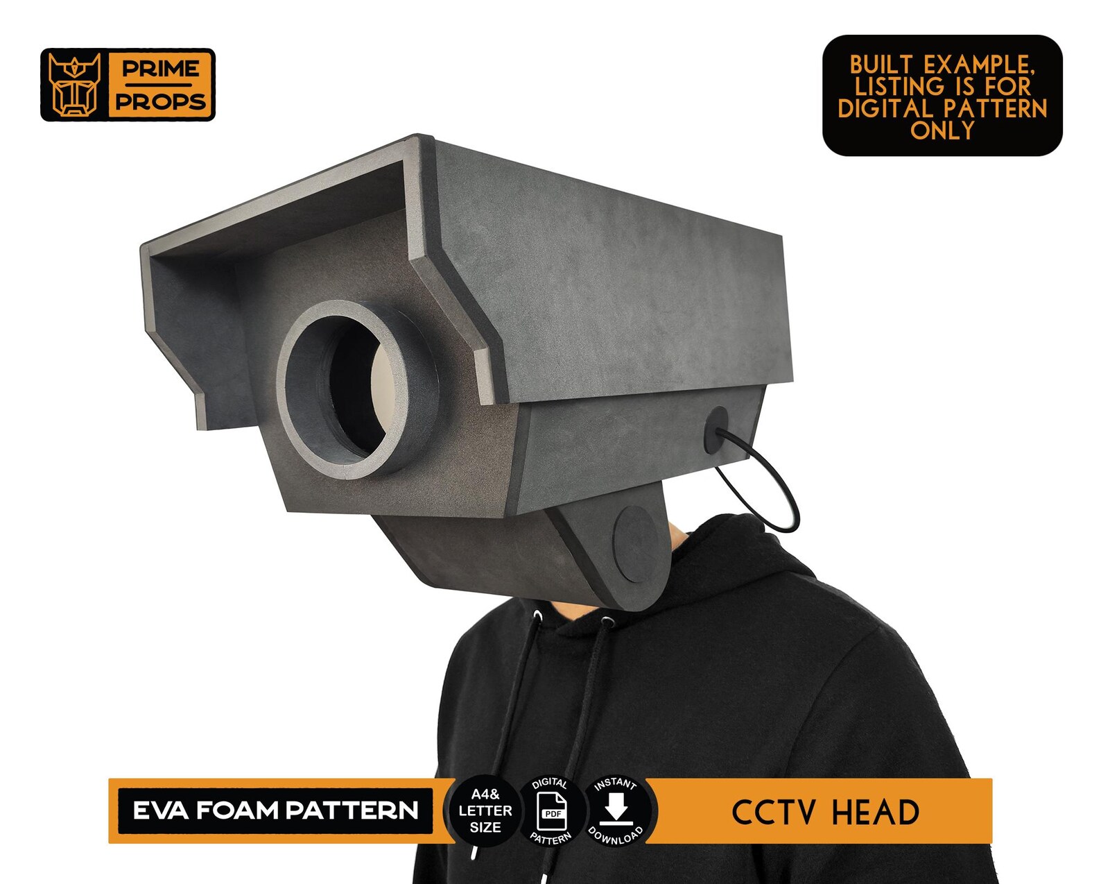 CCTV Head Foam Pattern - Etsy