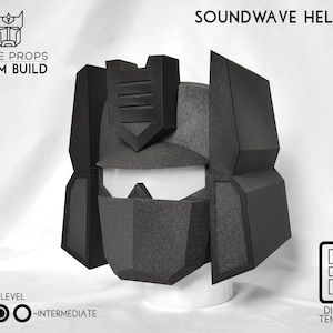 Soundwave Helmet Foam Pattern - Etsy