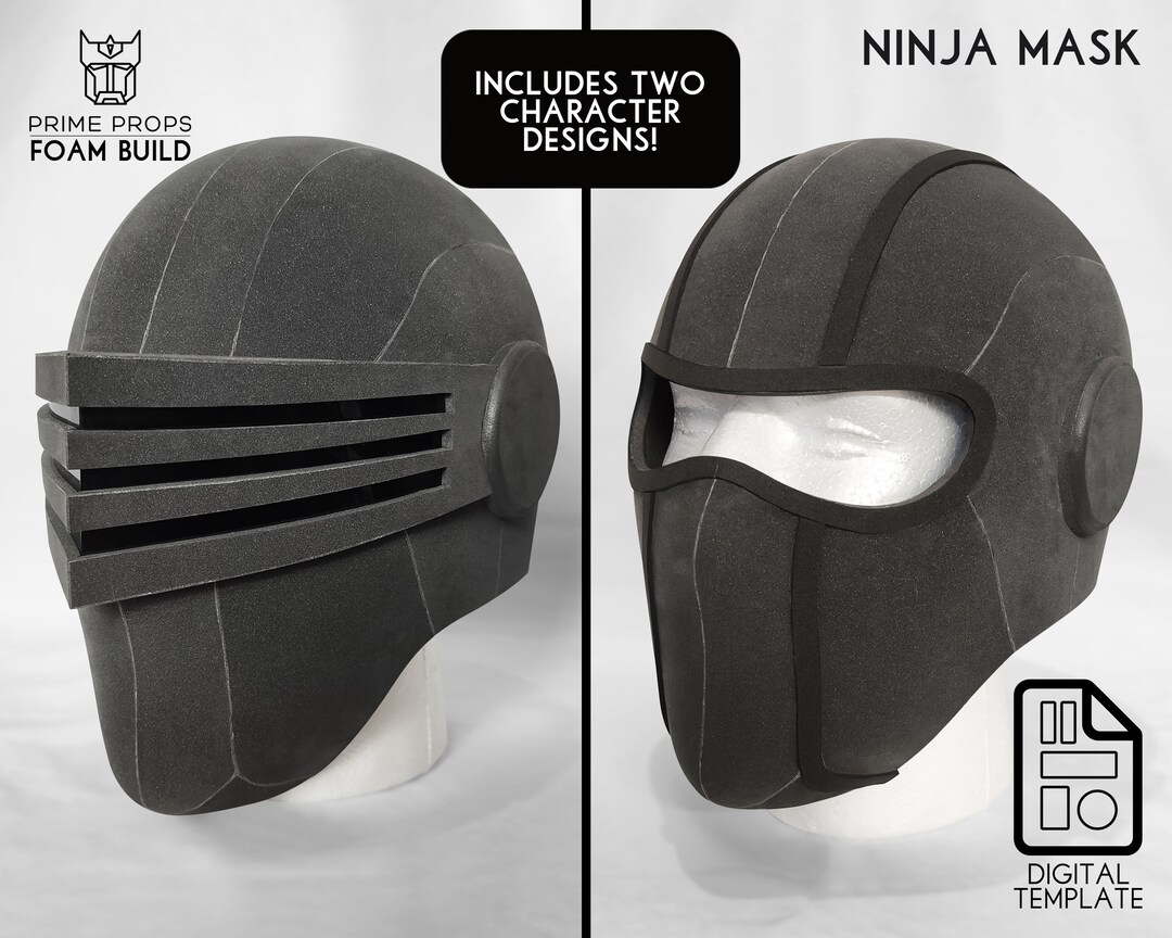 Ninja Mask Patterns for EVA Foam - Etsy