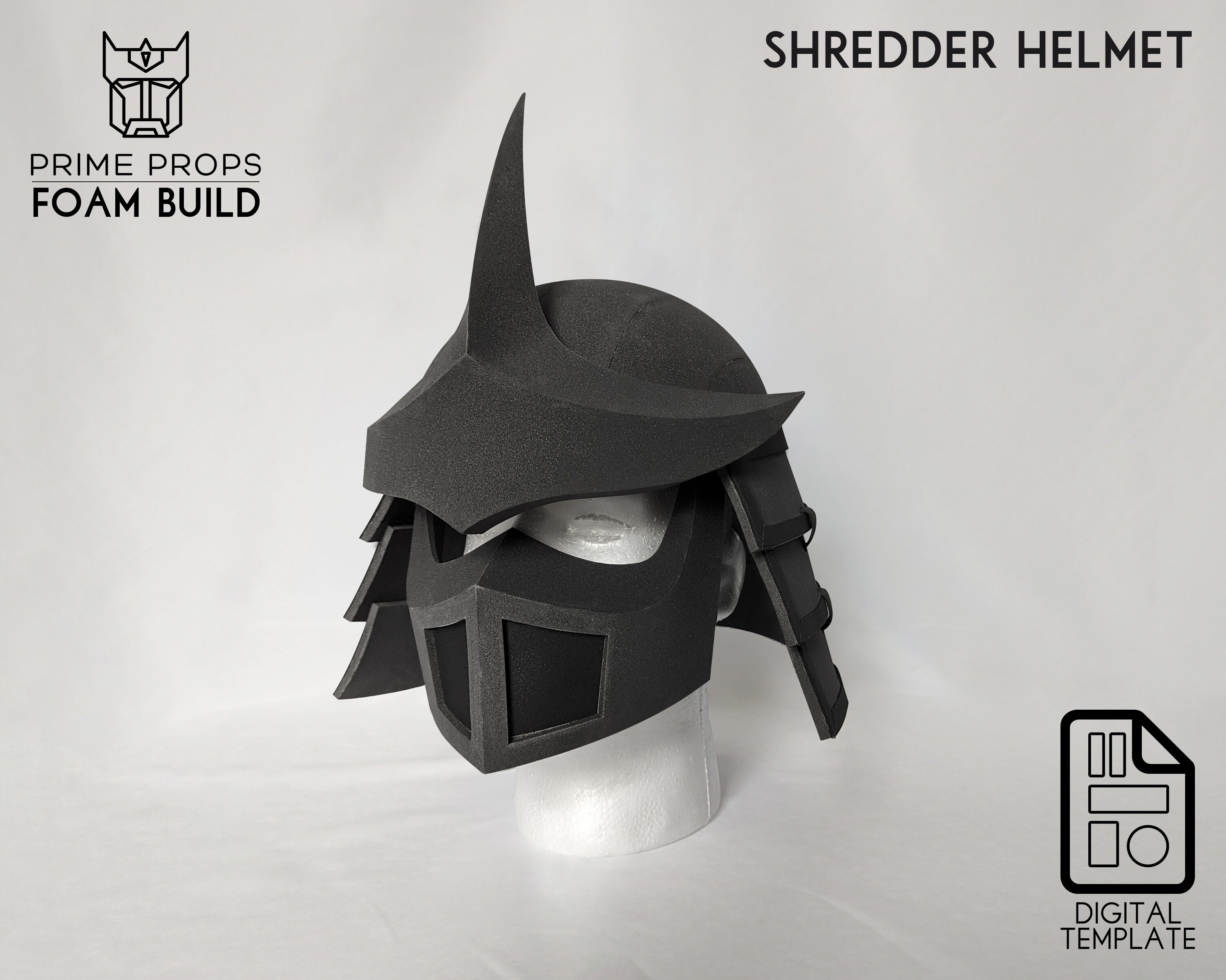 Shredder Helmet Foam Patterns - Etsy UK