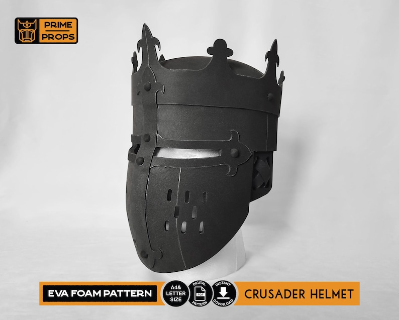 Crusader Helmet Pattern for EVA Foam - Etsy