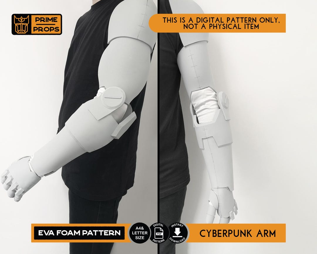 Cyberpunk Arm Foam Pattern - Etsy