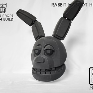 Rabbit Mascot Head Foam Pattern - Etsy