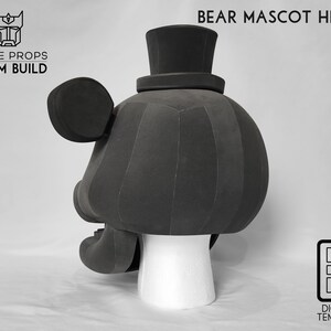 Bear Mascot Head Foam Pattern - Etsy