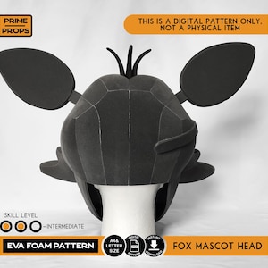 Fox Mascot Head Foam Pattern - Etsy