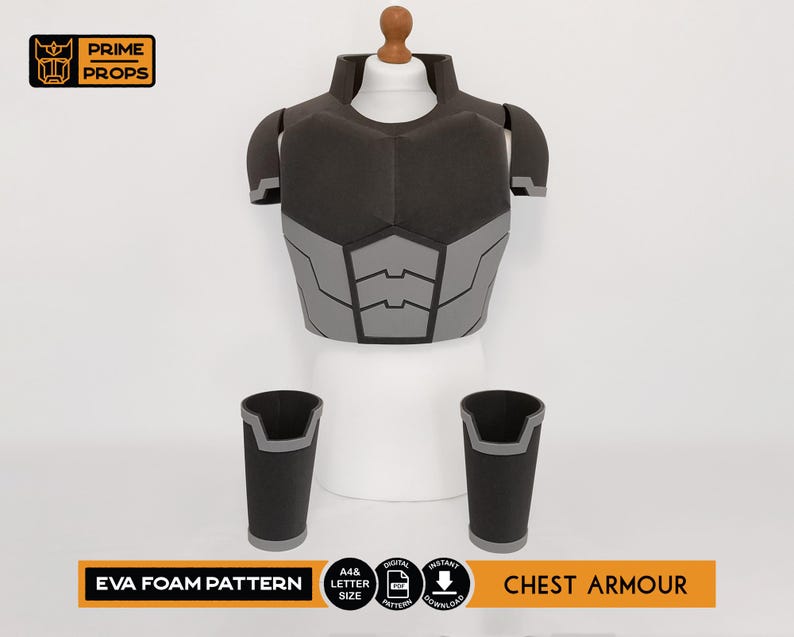 Masked Hero Chest Armour Foam Patterns - Etsy