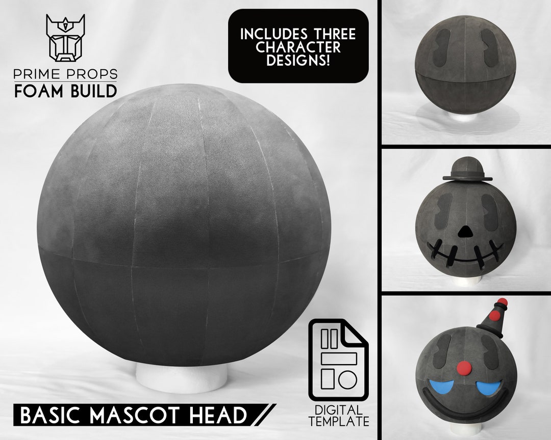 Basic Mascot Head Foam Pattern - Etsy
