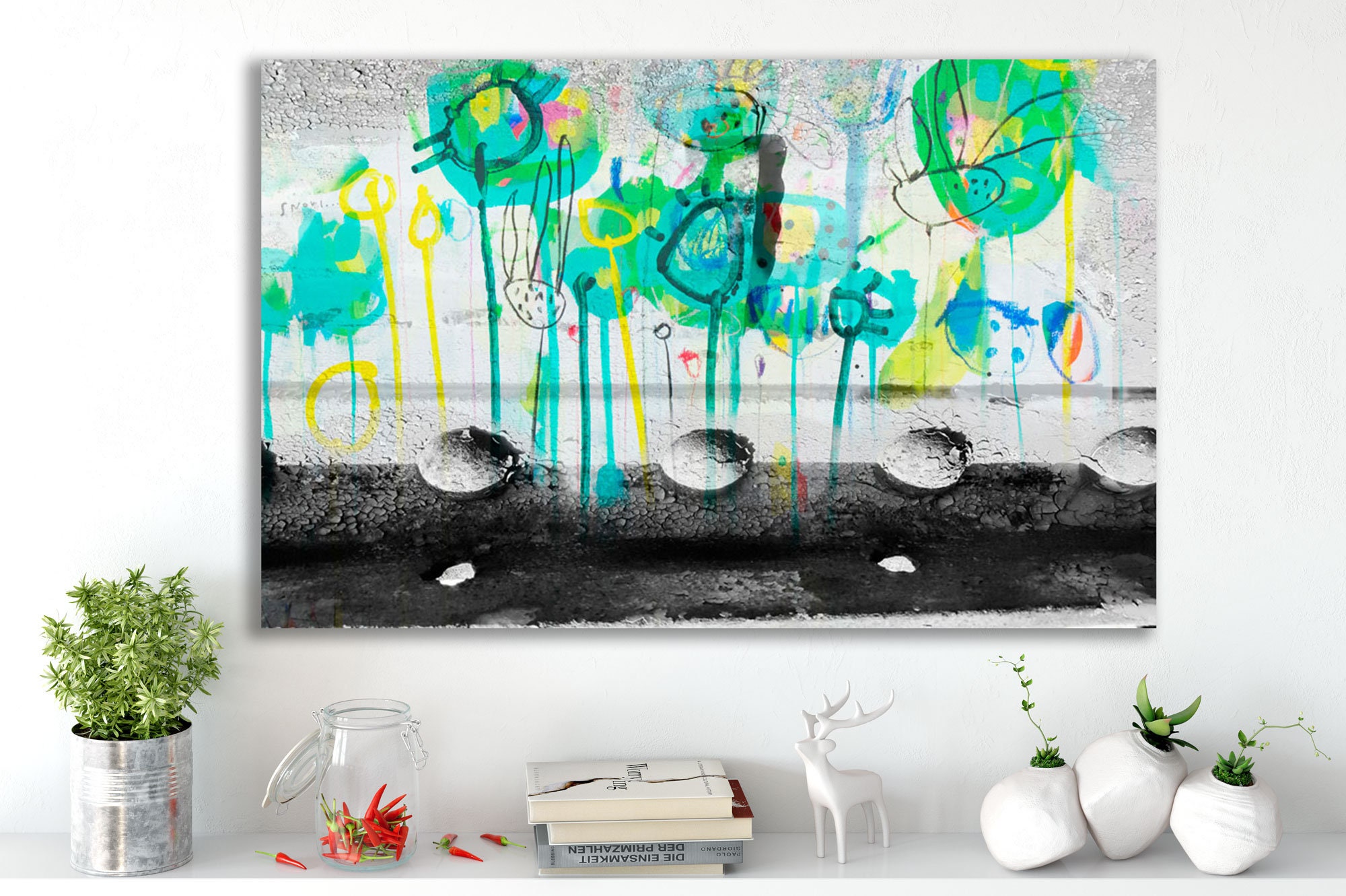 Artist: Mirna Sišul Free Shipping LARGE ABSTRACT PRINT of - Etsy
