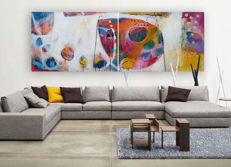 Free Shipping PRINT of ABSTRACT PAINTING Modern Painting - Etsy