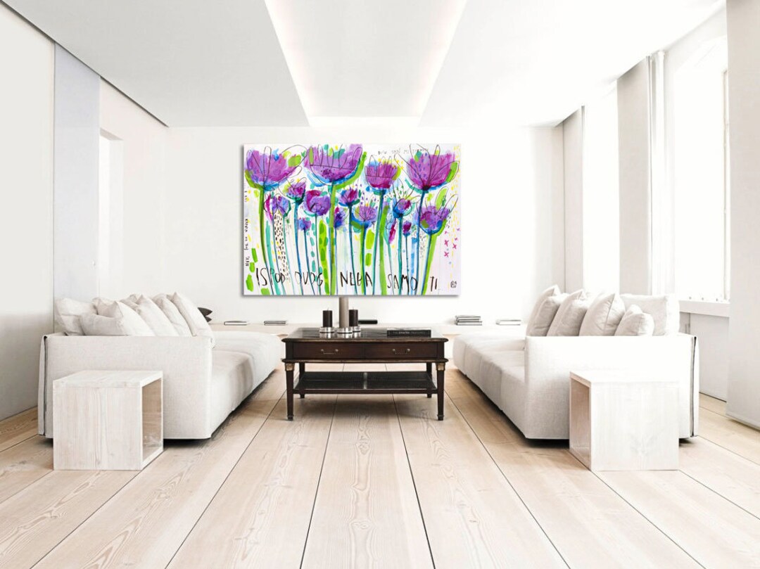 LIMITED EDITION Art PRINT Giclee Print Flowers Violet - Etsy