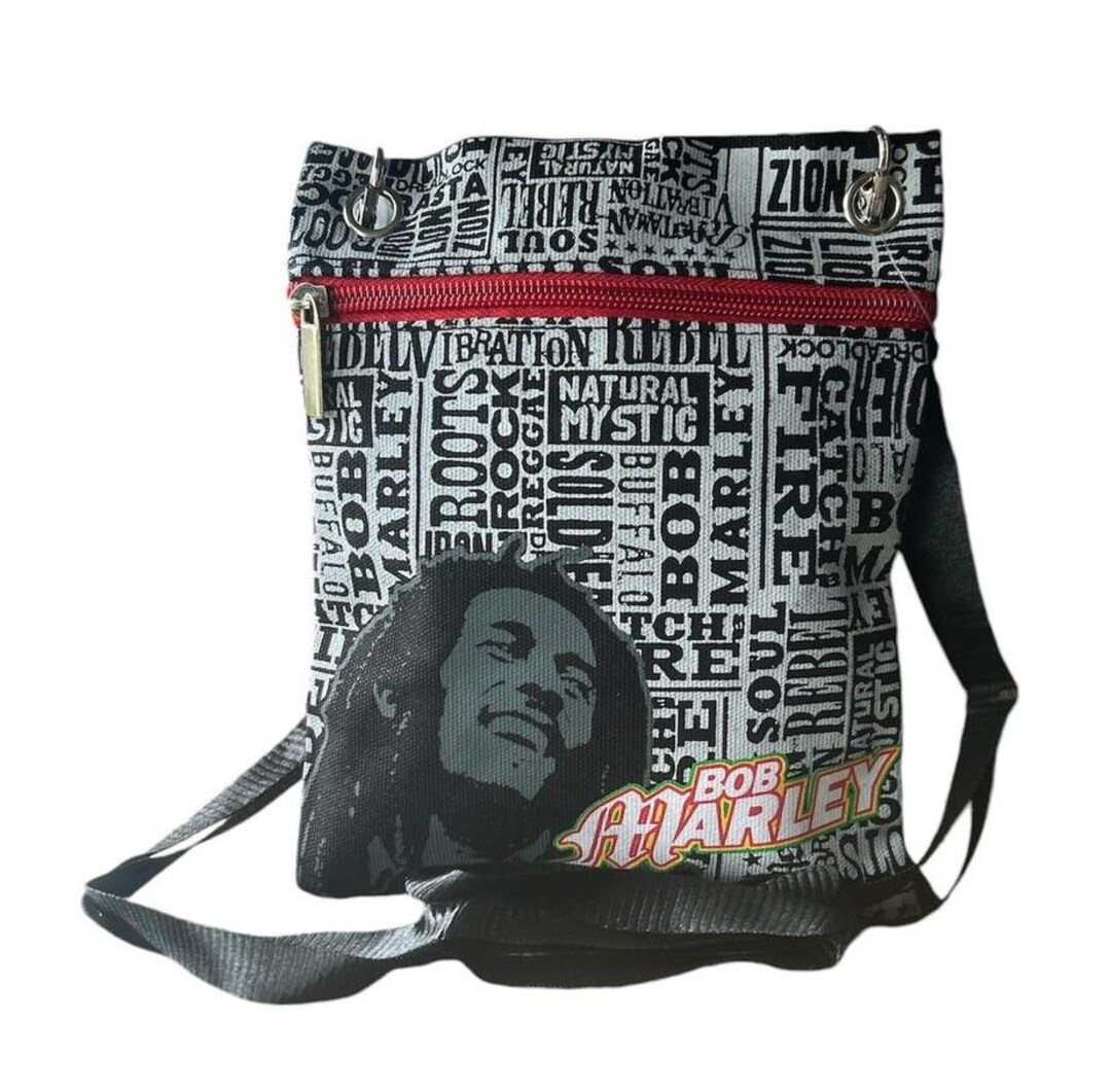 Zion Rootswear Bob Marley Reggae Cross Body Travel Pouch Unisex Limited ...