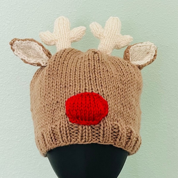 Reindeer Hat - Etsy