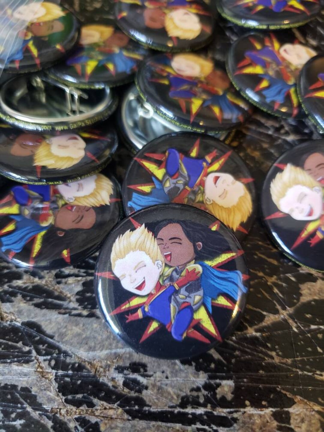 Closeout: Captain Marvel/valkyrie Button - Etsy