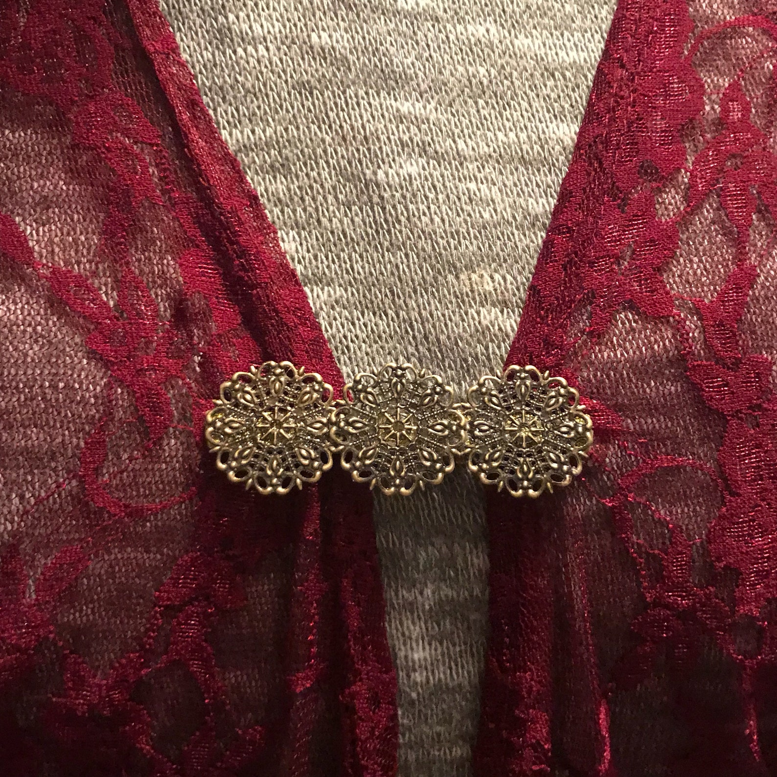 Sweater Clip Cardigan Fit Clasp Sweater Guard Filigree | Etsy