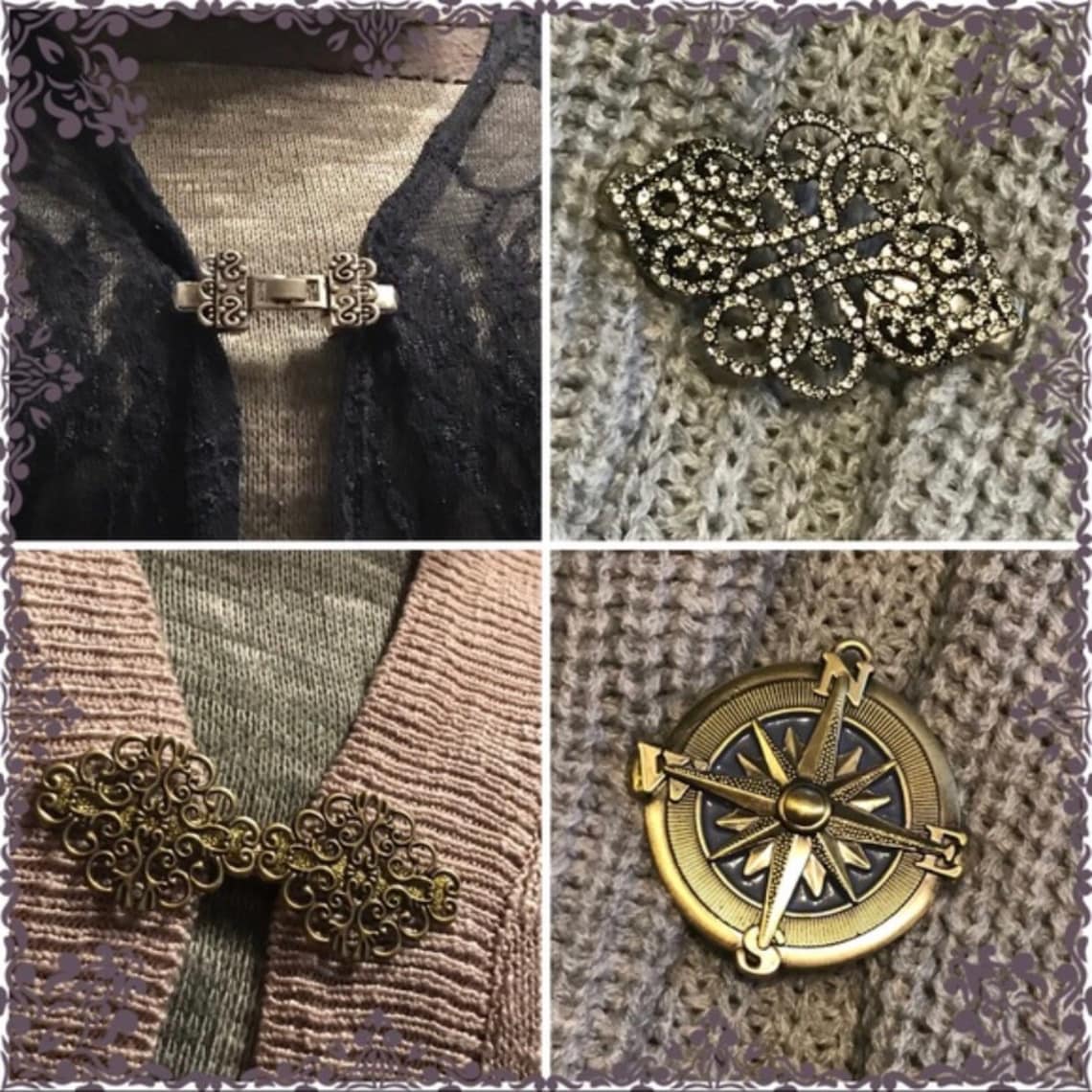 Sweater Guard Sweater Clip Cardigan Clasp Bolaro Clips - Etsy