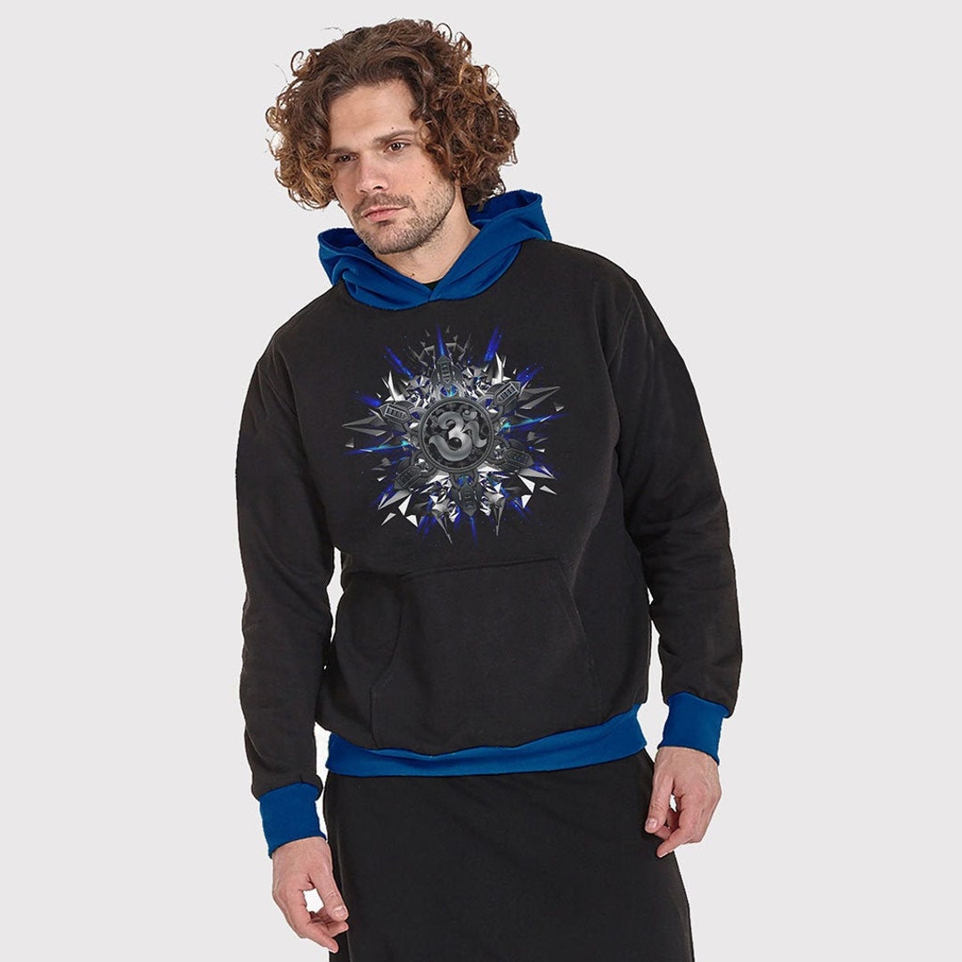Hoodie Digital Om-psy Clothing-festival-festival Wear-psychedelic ...