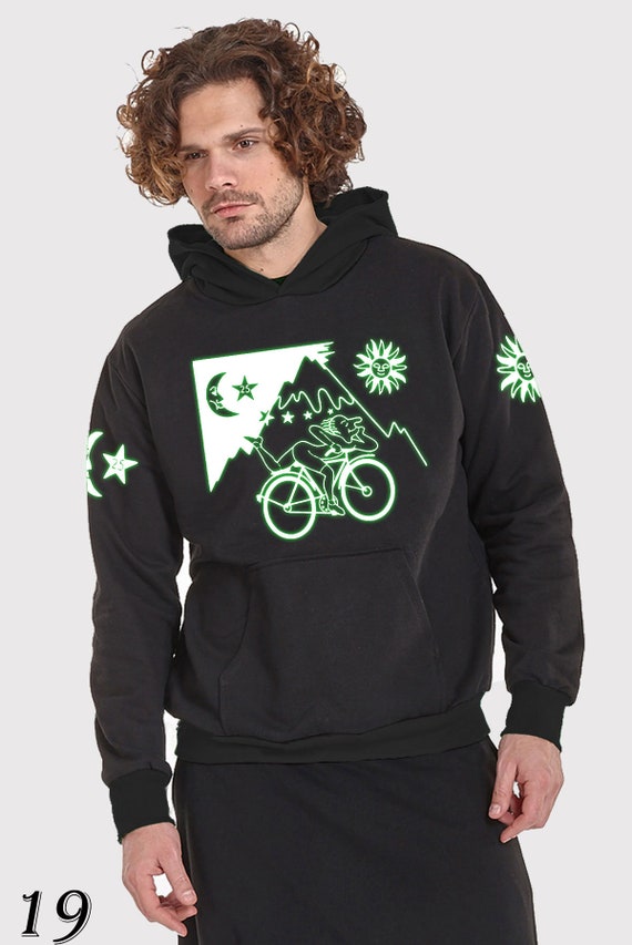 Mens Hoodie With HOFMANN Vinyl Print-psy Clothing Blacklight - Etsy
