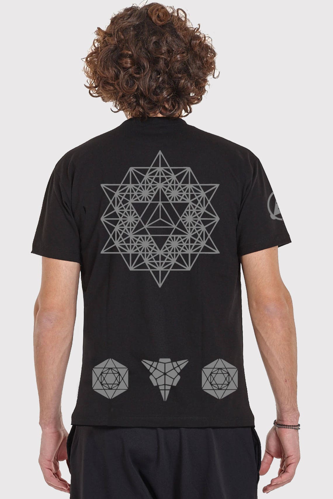 COSMOS Tshirt With Uv-active or Velvet Print 64tetrahedron | Etsy