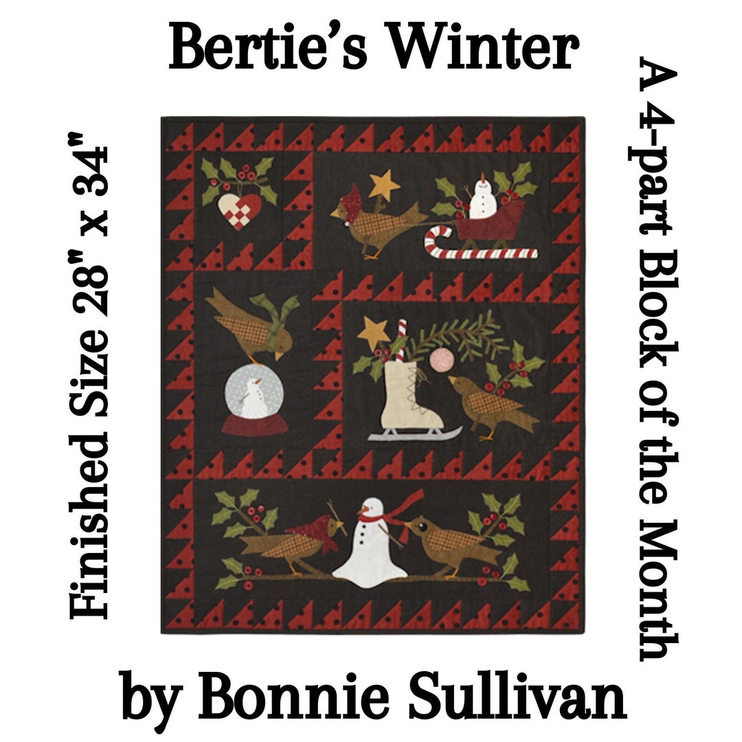 Bertie's Winter Quilt Pattern Set by Bonnie Sullivan / All Through the ...