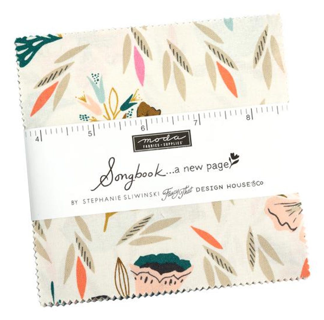 Moda Songbook A New Page Charm Pack 5" Squares by Fancy That Design ...
