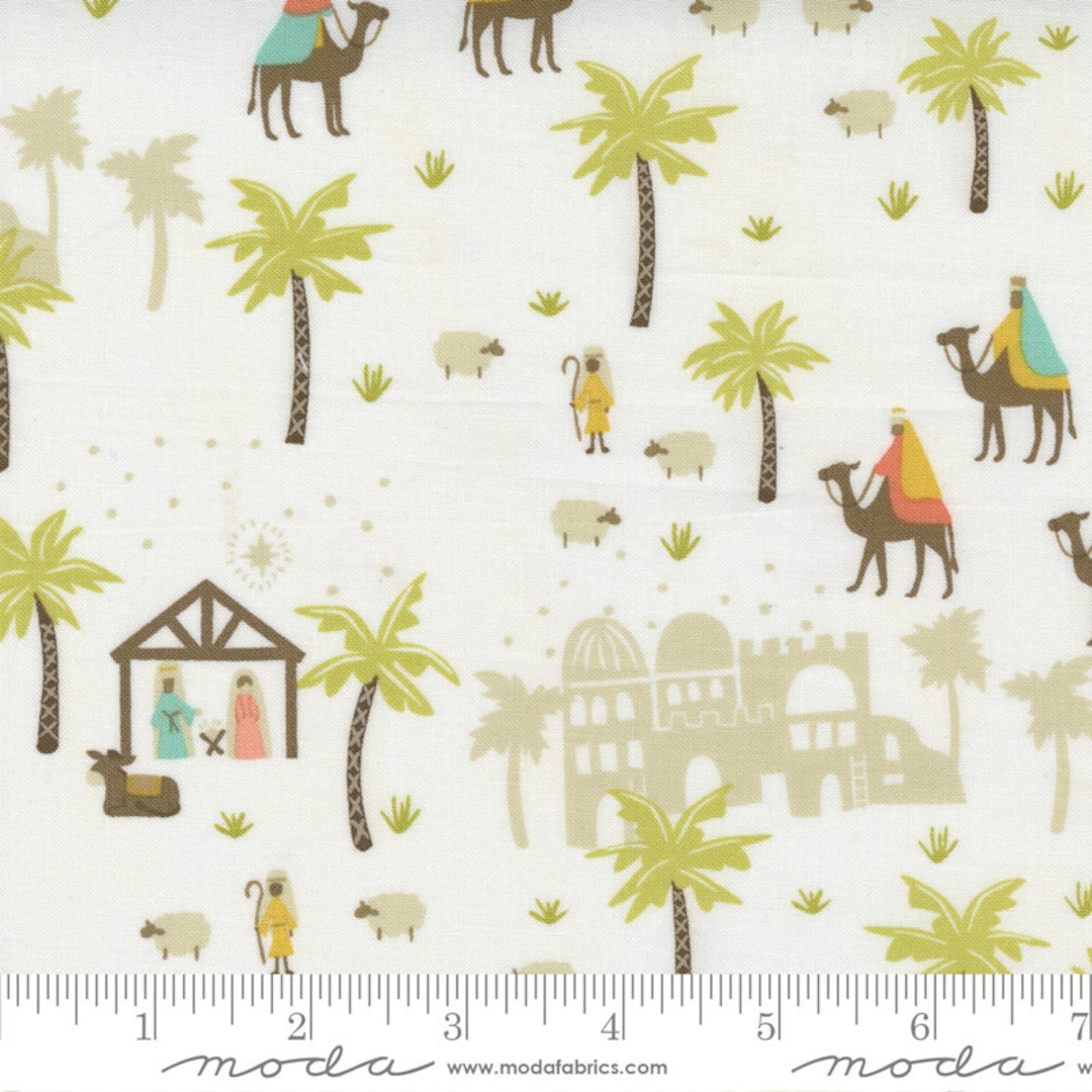 Moda Joyful Joyful ~ Oh Little Town in Cream ~ by Stacy Iest Hsu ~ 100% ...