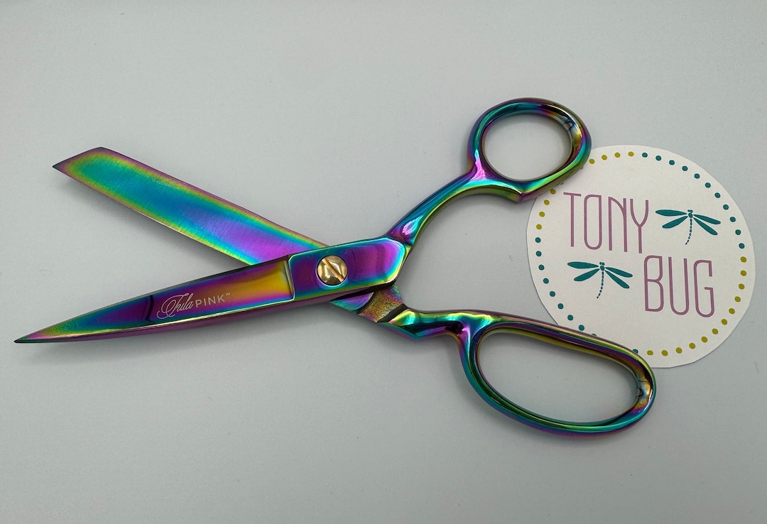 Tula Pink Shears ~ Tula Pink Hardware ~ 8 Inch Fabric Shear ~ Rainbow ...