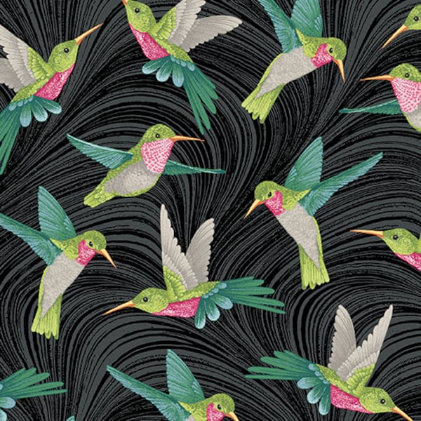 Hummingbird Fabric - Etsy