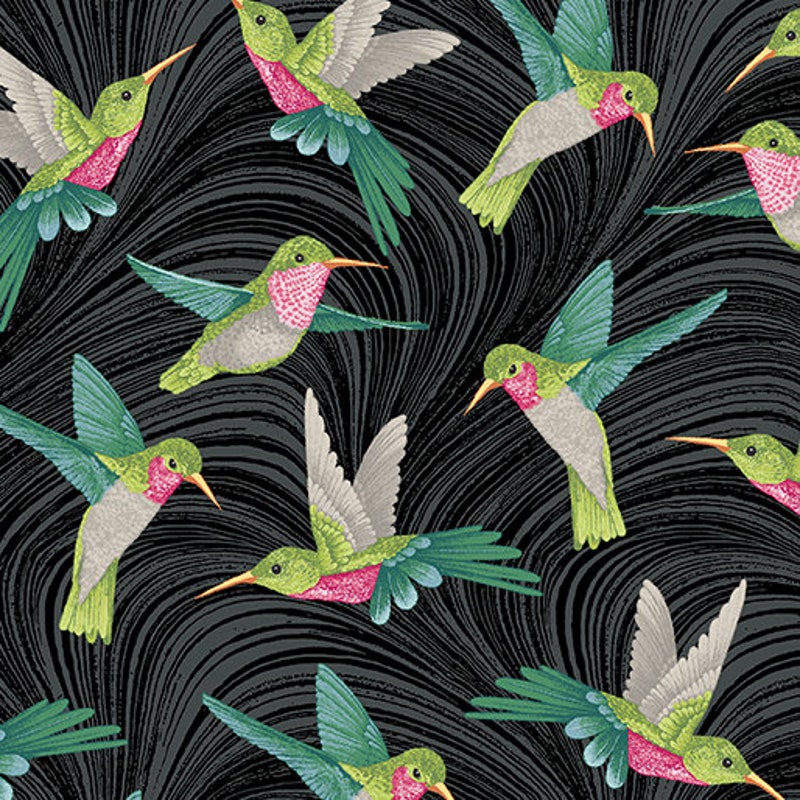 Hummingbird Fabric - Etsy