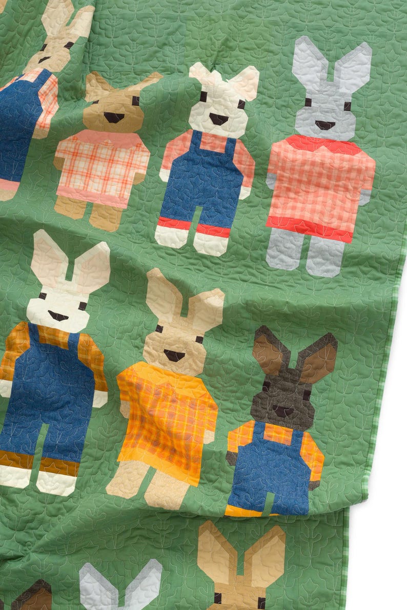 The Bunny Bunch ~ A Pieced Quilt Pattern by Elizabeth Hartman (EH-075 ...