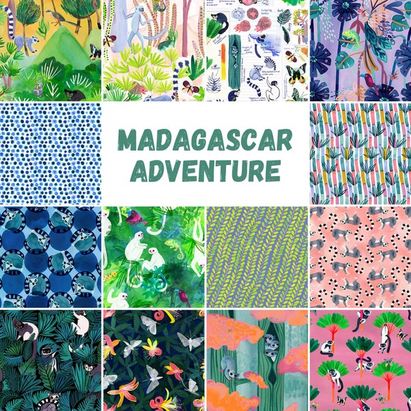 Madagascar Fabric - Etsy