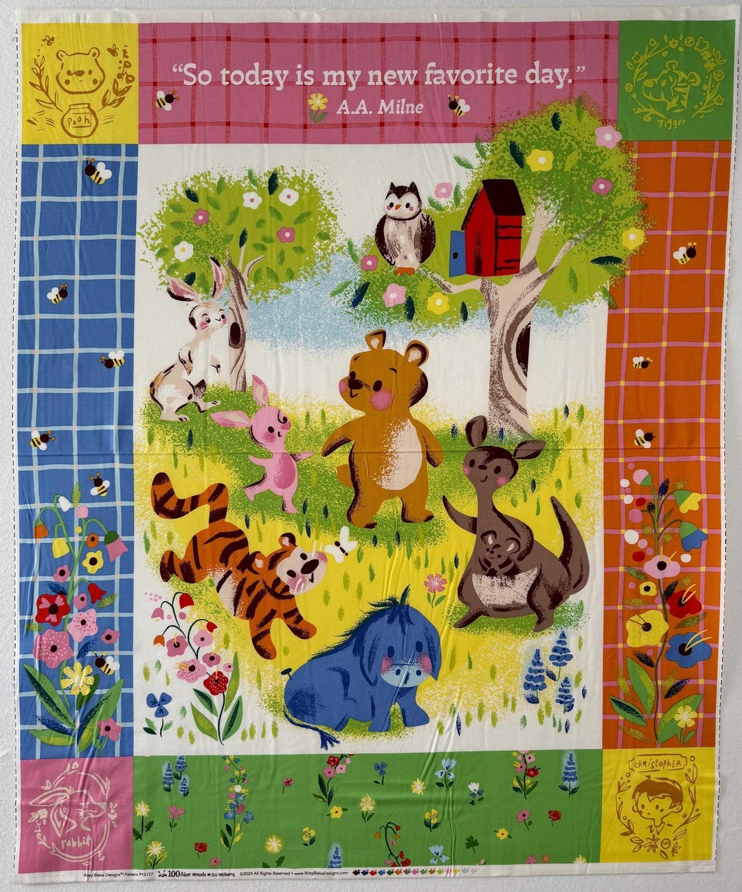 Jill Howarth 100 Aker Woods My Favorite Day 36" PANEL ~ Riley Blake ...