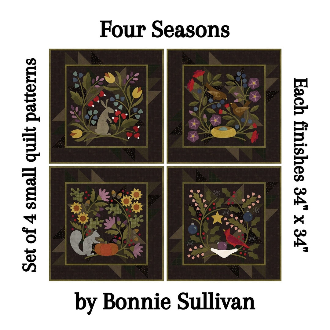 Four Seasons Quilt Pattern Set by Bonnie Sullivan / All Through the ...