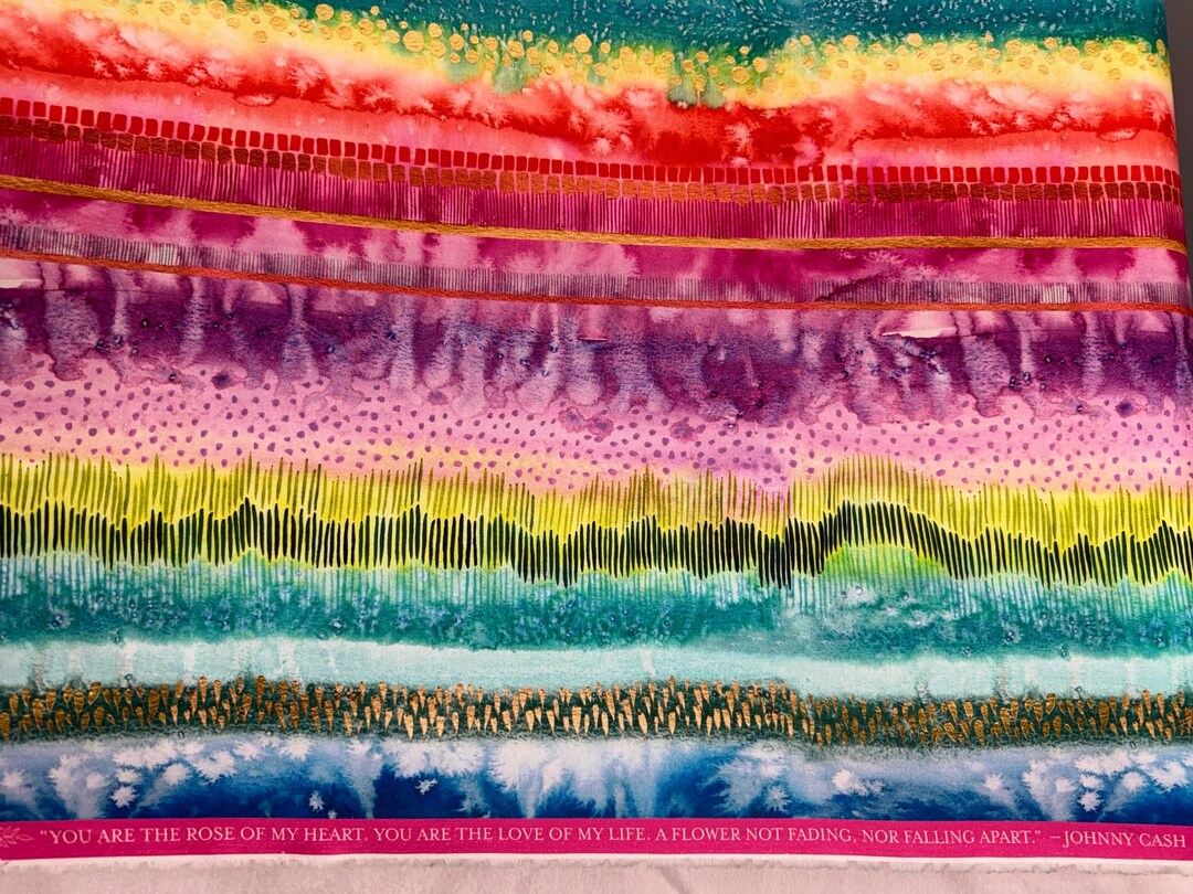 Moda Coming up Roses by Create Joy Project ~ Watercolor Stripes in ...