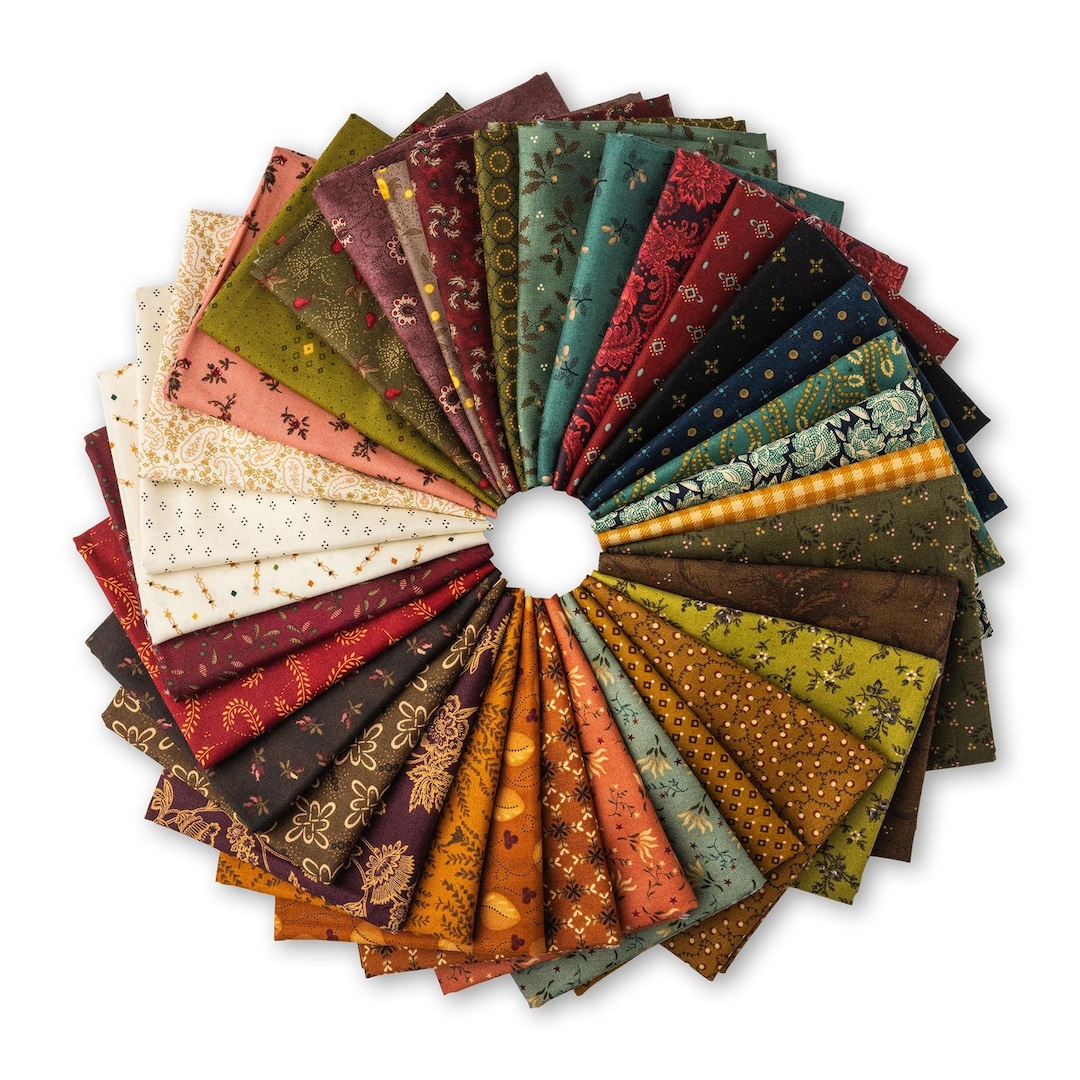 Henry Glass Kim Diehl Scrap Basket Favorites Fat Quarter Bundle Of 34