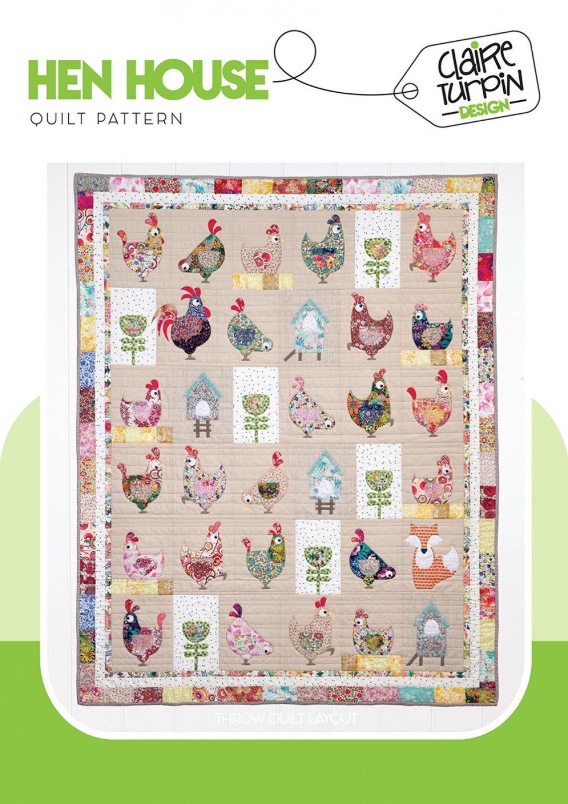 Hen House ~ an Applique Quilt Pattern by Claire Turpin Design (CT111 ...