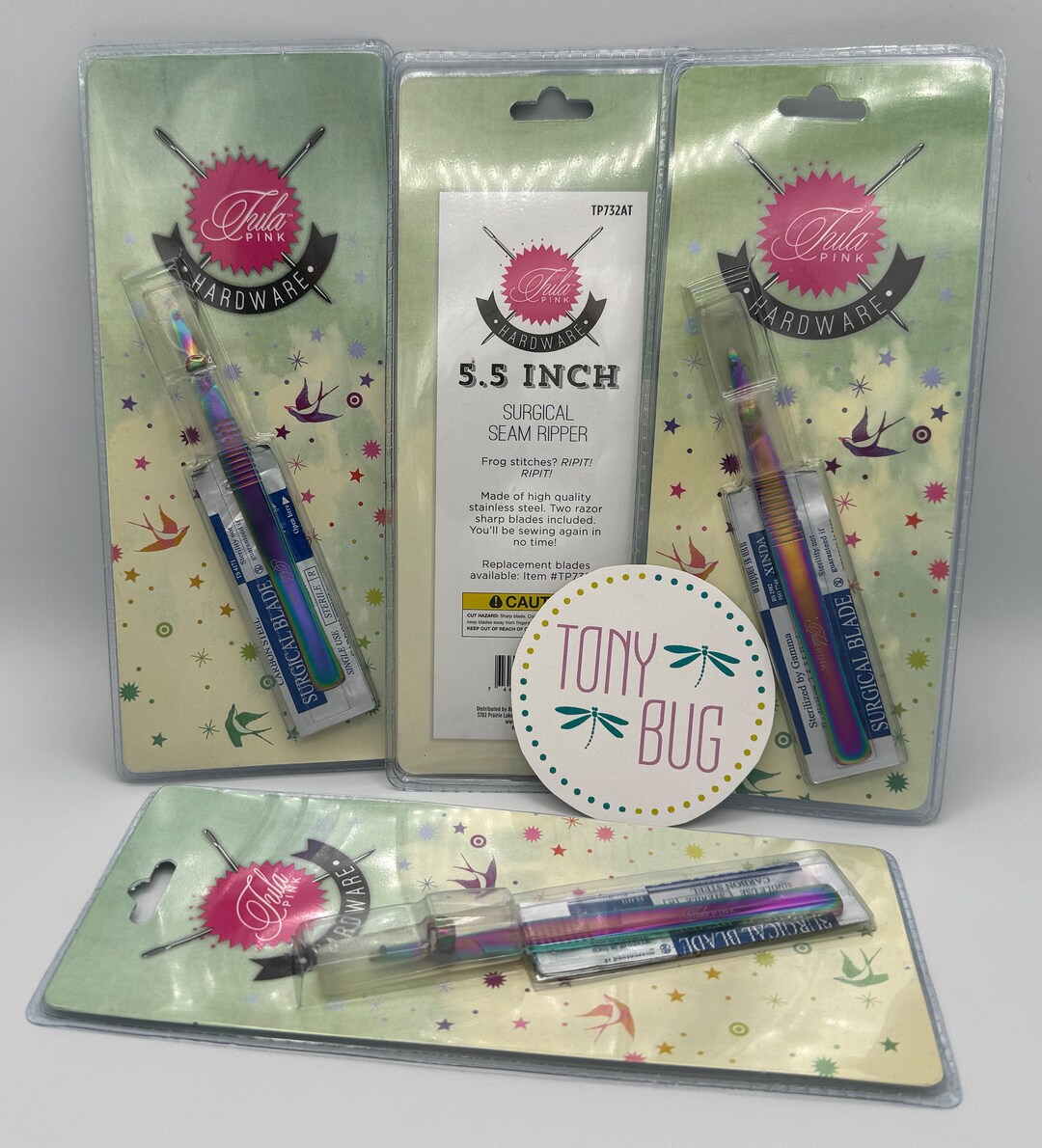 Tula Pink Seam Ripper ~ Tula Pink Hardware ~ 5.5 Inch Surgical Seam ...