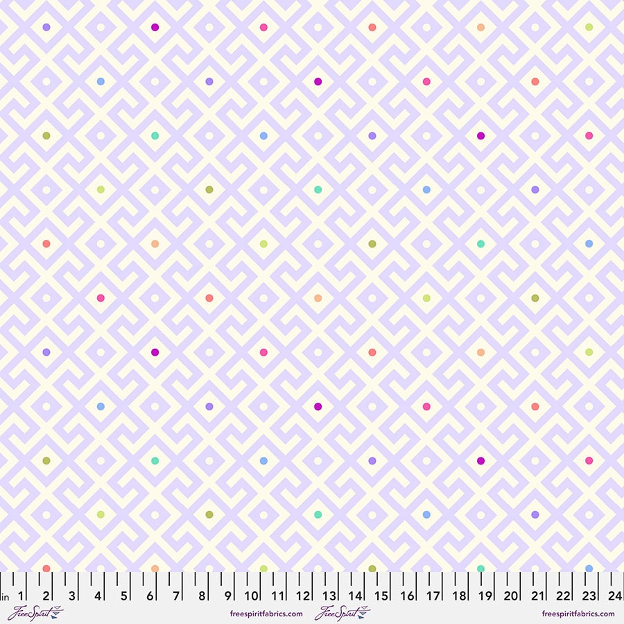 Tula Pink Mama Geo in Dusk ~ 3-yard Cut 108" X 108" Wide Quilt Backing ...