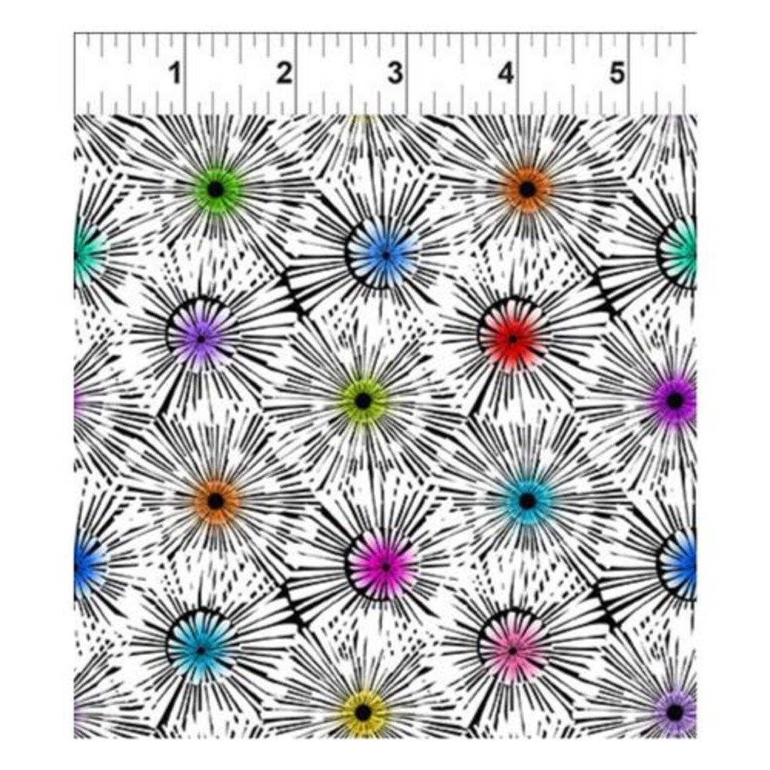 ITB Jason Yenter Colorful Burst in Multi ~ 100% Cotton Fabric ~ in the ...