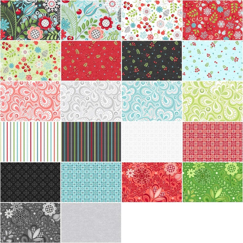 Amanda Murphy First Frost by Benartex Fabric Jelly Roll - Etsy