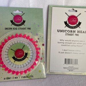 Tula Pink Unicorn Pins ~ Tula Pink Hardware ~ Unicorn Head Straight ...