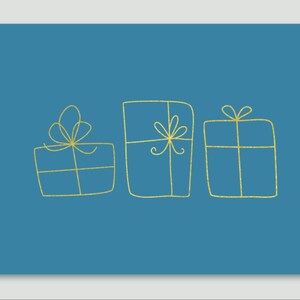 Monoline Gift Box Clipart PNG - Foil Quill Birthday Presents SVG ...