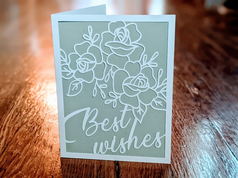 Best Wishes Greeting Card SVG Wedding Congratulations SVG - Etsy