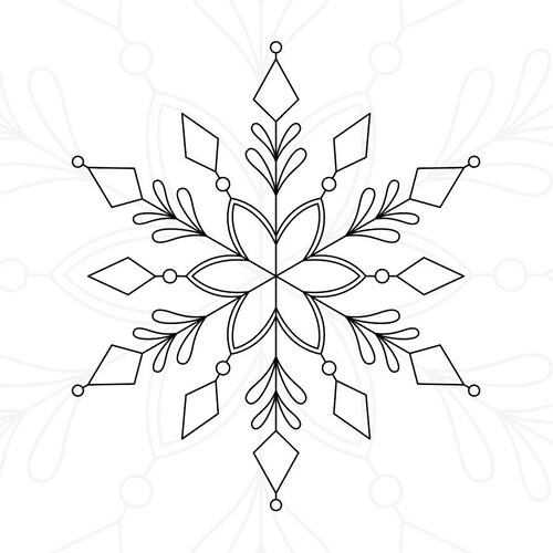 Single Line Snowflake SVG BUNDLE Foil Quill Christmas SVG - Etsy