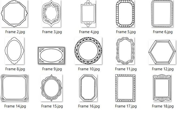 Single Doodle Frames
