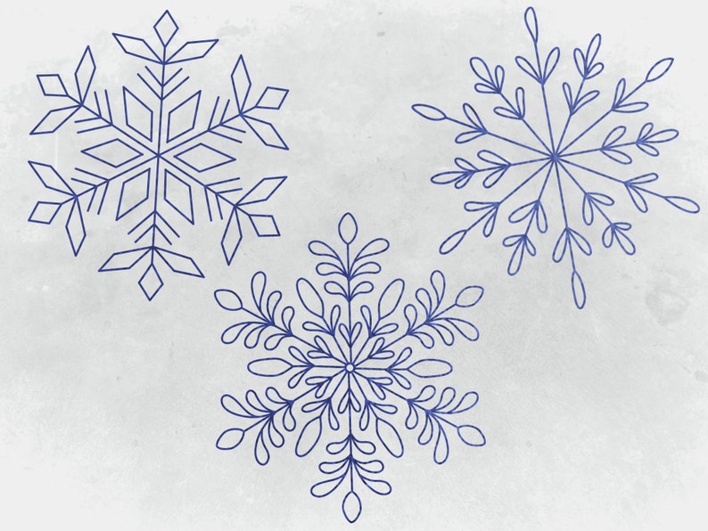 Single Line Snowflake SVG BUNDLE Foil Quill Christmas SVG | Etsy