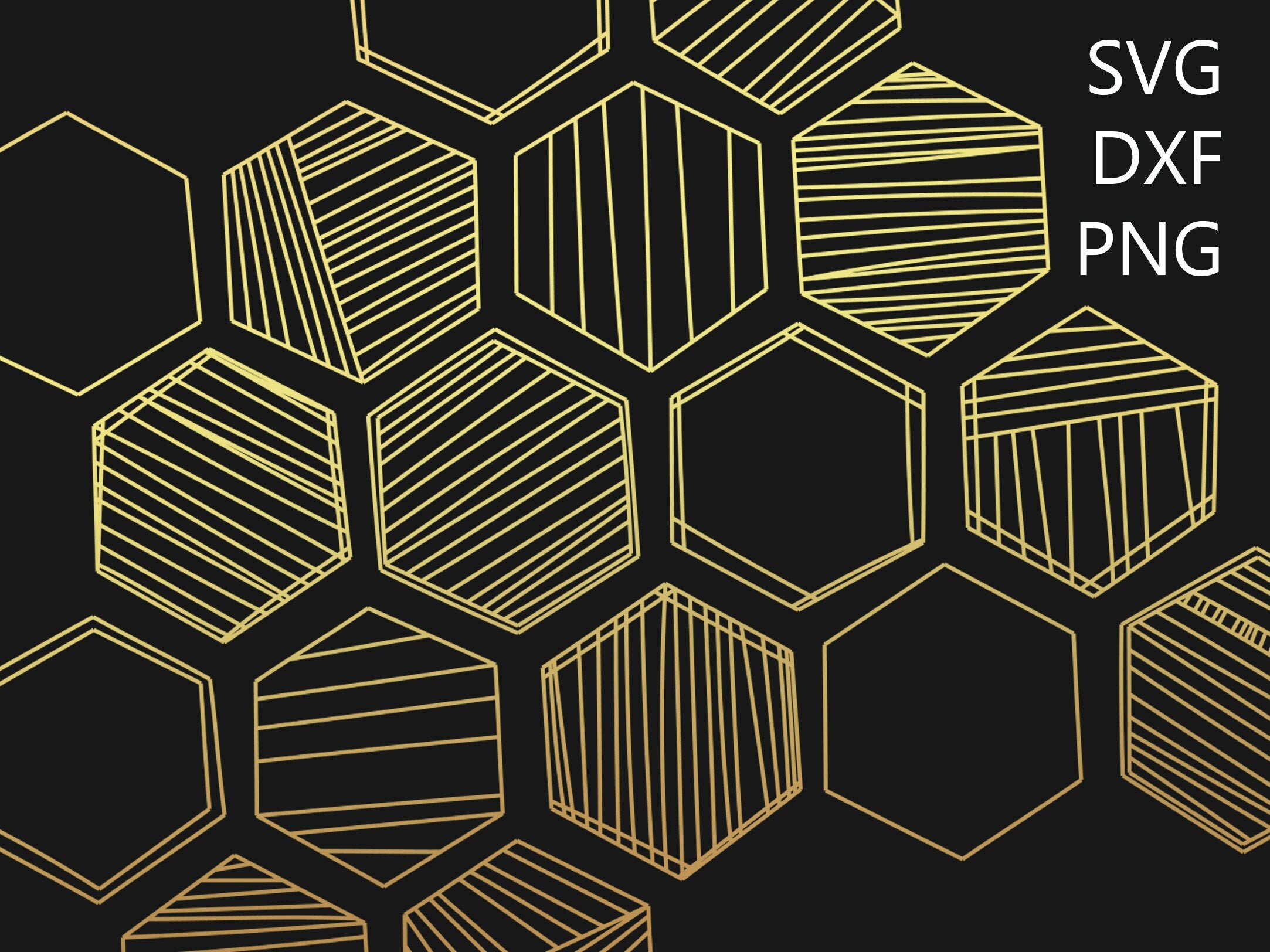 Single Line Waben SVG Foil Quill Hexagons SVG Single Line | Etsy Österreich