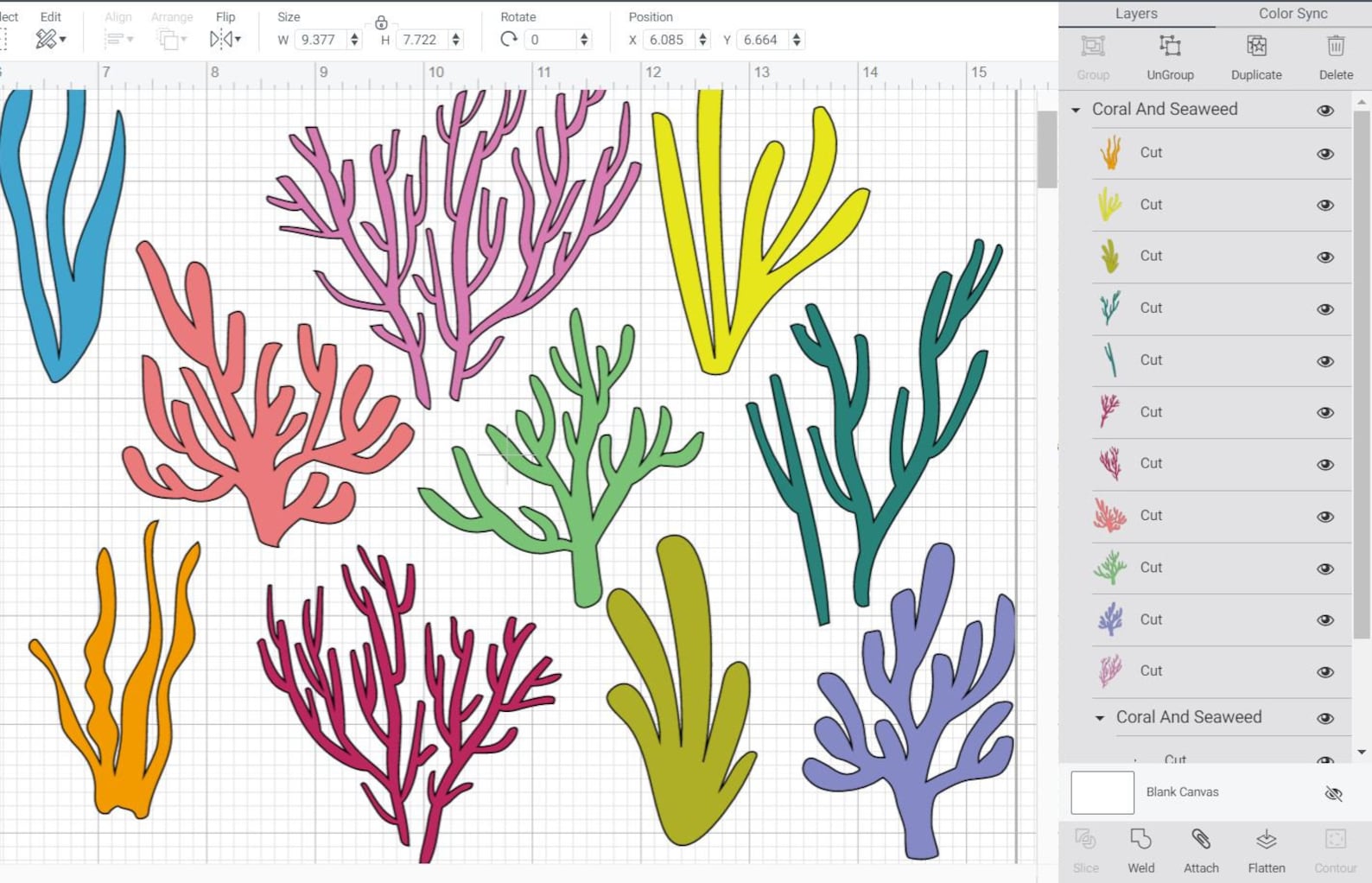 Coral and Seaweed SVG Bundle Underwater Cut Files Ocean - Etsy UK