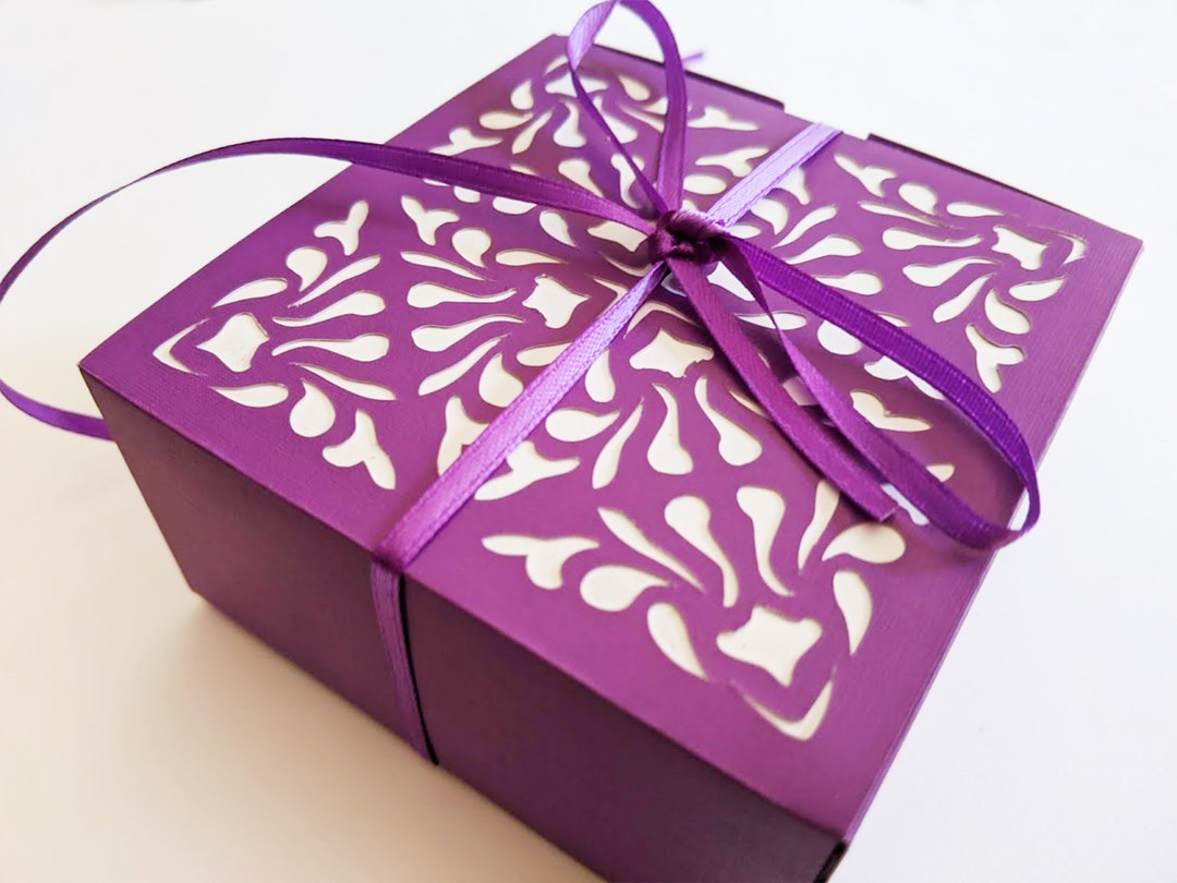 Geometric Gift Box Template, 3D SVG Box, 3D Paper Project, Treat Box ...